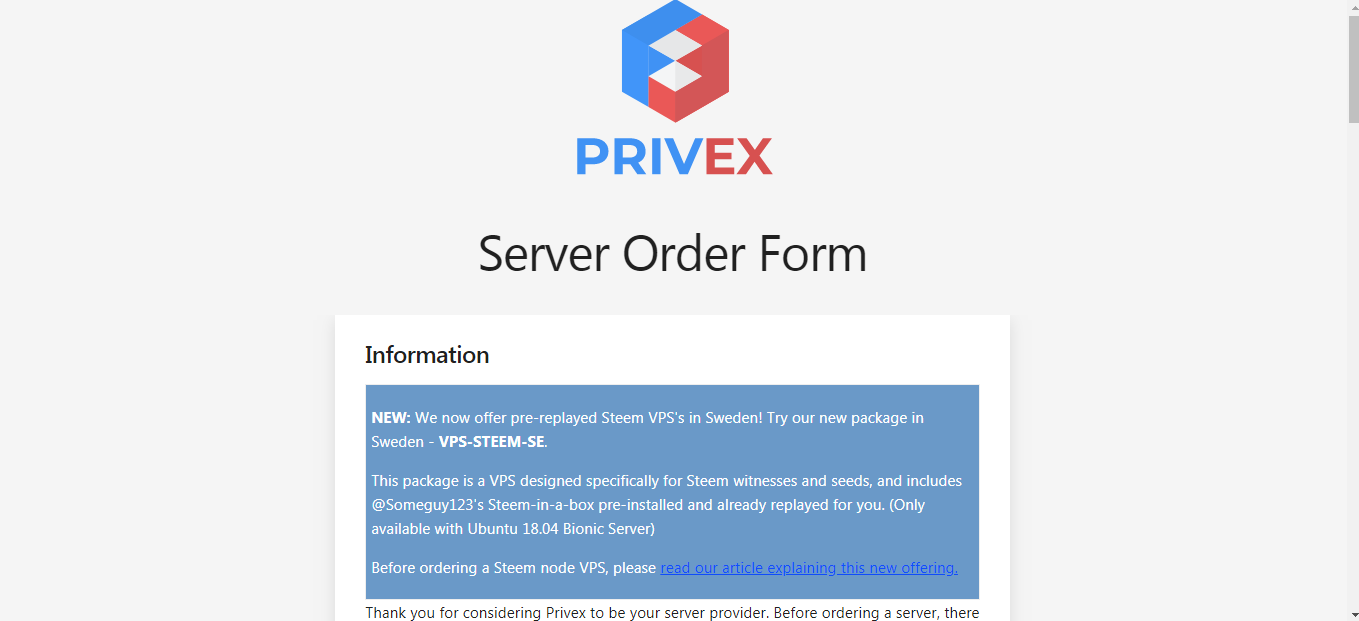 Ordering And Paying For A Server Using Privex [Step-by-step guide]